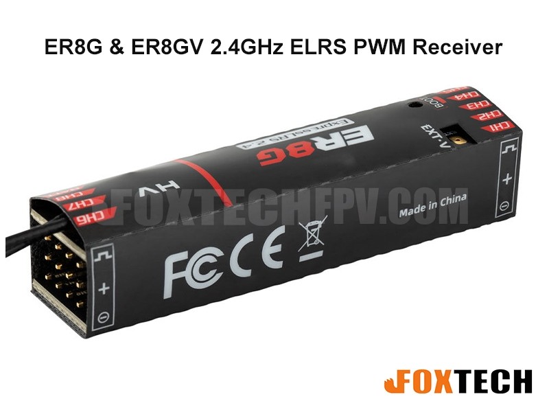 ER8G & ER8GV 2.4GHz ELRS PWM Receiver