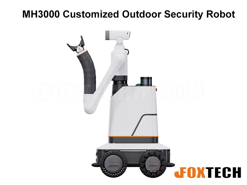 MH3000 Customized Outdoor Security Robot with Camera Commercial Patrol ...