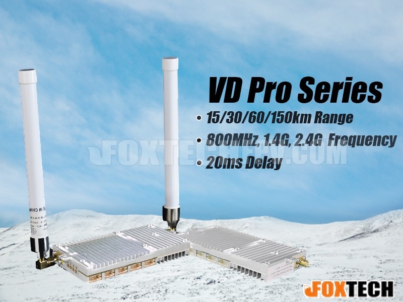 VD Pro 15/30/80/150km Point-to-point Long Range UAV HD Data/Video Wireless Transmission System ...