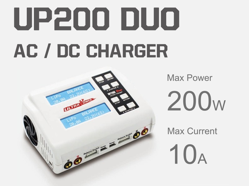 Ultra Power UP200 DUO 2X100W 10A AC/DC Charger
