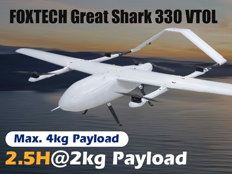 FOXTECH Great Shark 330 VTOL for Inspection Mapping and Survey
