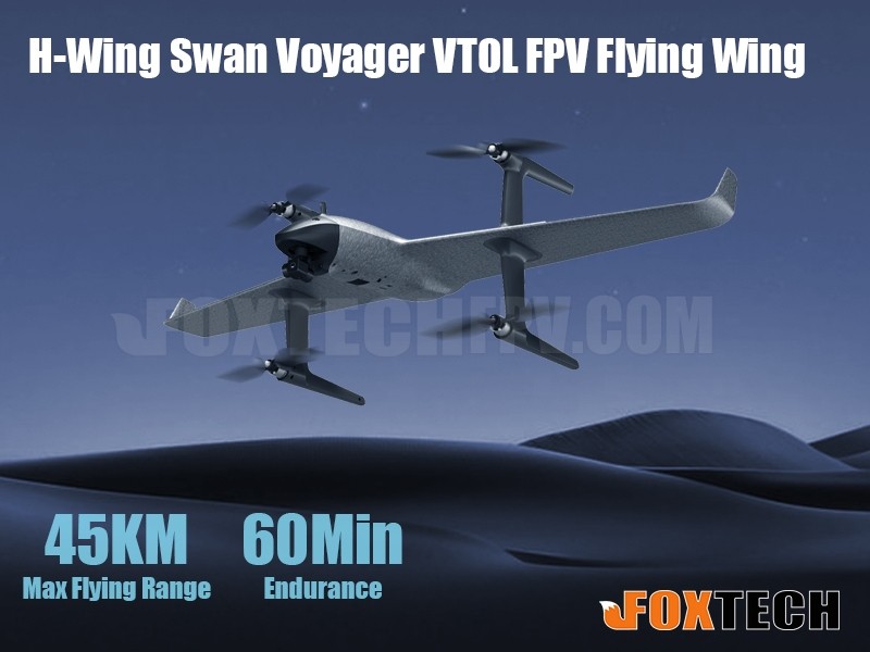 H-Wing Heq Swan Voyager Easy-to-operate FPV VTOL Flying Wing