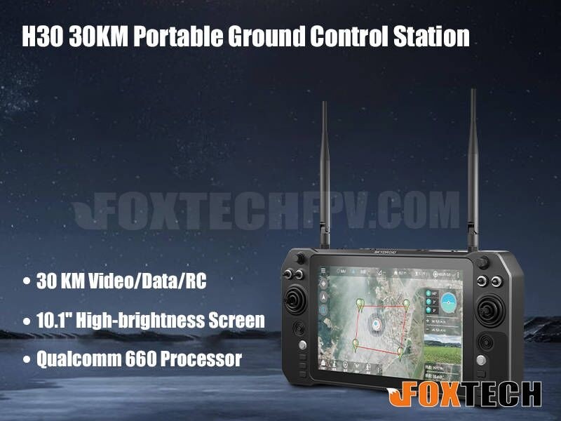 H30 Portable UAV Ground Control Station with 30km Datalink Videolink RC