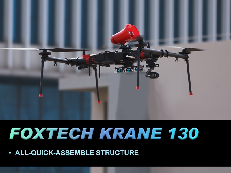 Long Flight Time 10kg Heavy Load Quadcopter Krane 130 For Delivery, High-Precision Mapping ...