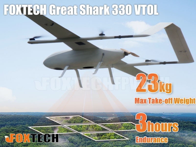 FOXTECH Great Shark 330 VTOL for Inspection Mapping and Survey