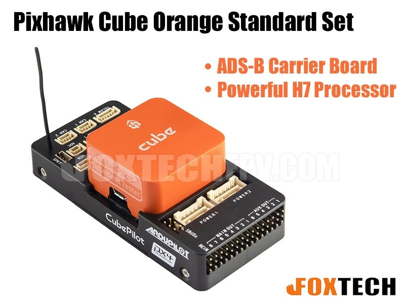 Pixhawk Cube Orange Standard Set (ADS-B Carrier Board) Flight Controller for VTOL Airplane and ...