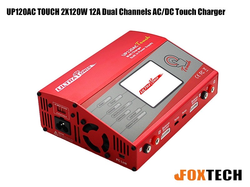 Ultra Power UP120AC TOUCH 2X120W 12A Dual Channels AC/DC Touch Charger