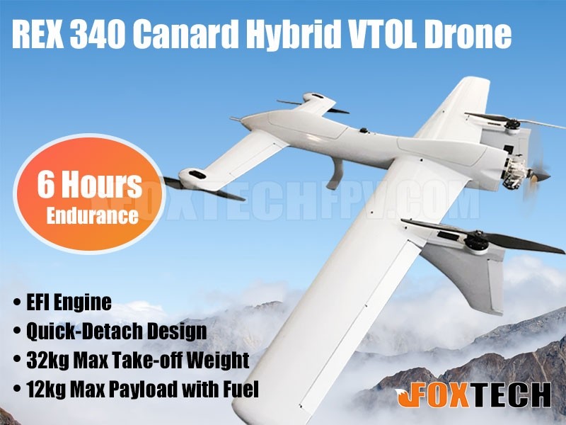 Foxtech REX 340 Canard VTOL Drone