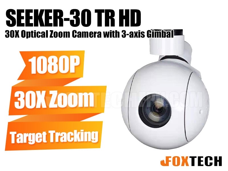 FOXTECH SEEKER-30 TR 30X Optical Zoom Camera with 3-axis Gimbal