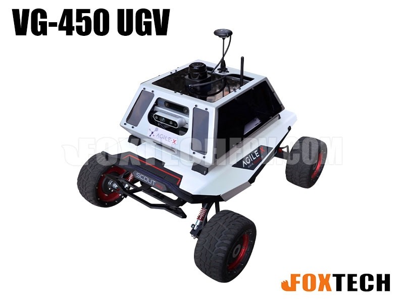 Foxtech AI ROS Scout Robotic Open-source Research Platform UGV with LiDAR