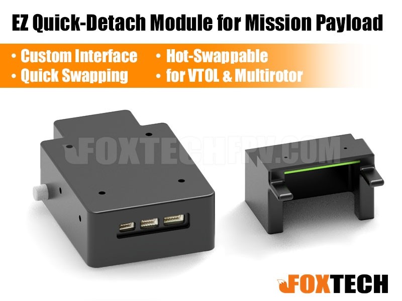 EZ Quick-Detach Quick-Mount Quick-Release Module for Mission Payload