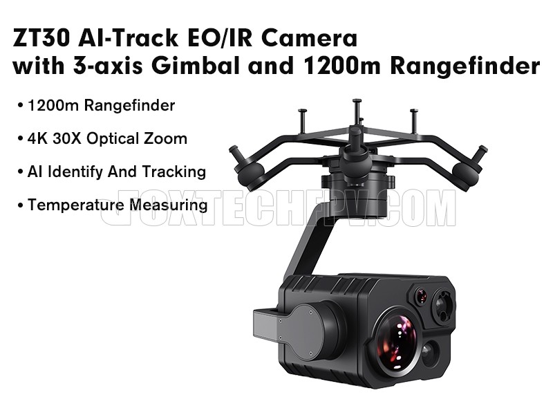 30X EO/IR Camera With AI Identify And Tracking And 1200M Rangefinder