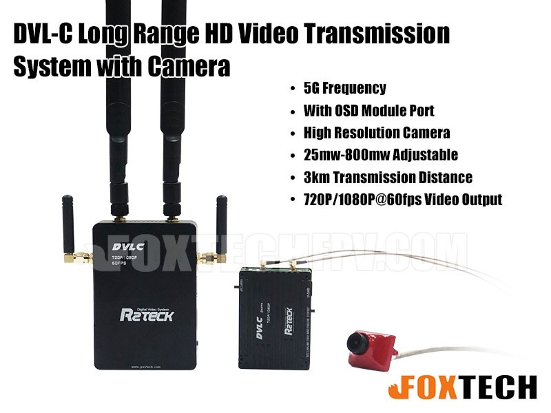 DVL-C Long Range HD Video Transmission System with Camera