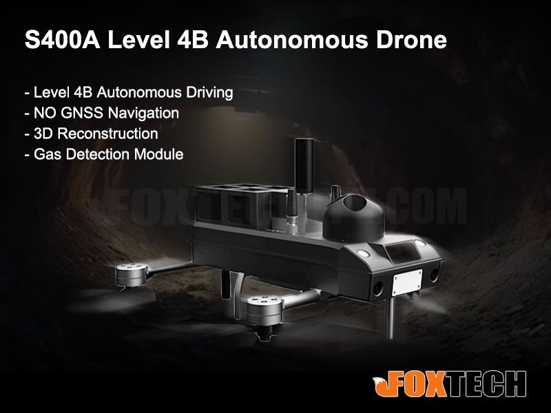 Advanced S400A Level 4B Autonomous Drone for Gas Detection and Navigation