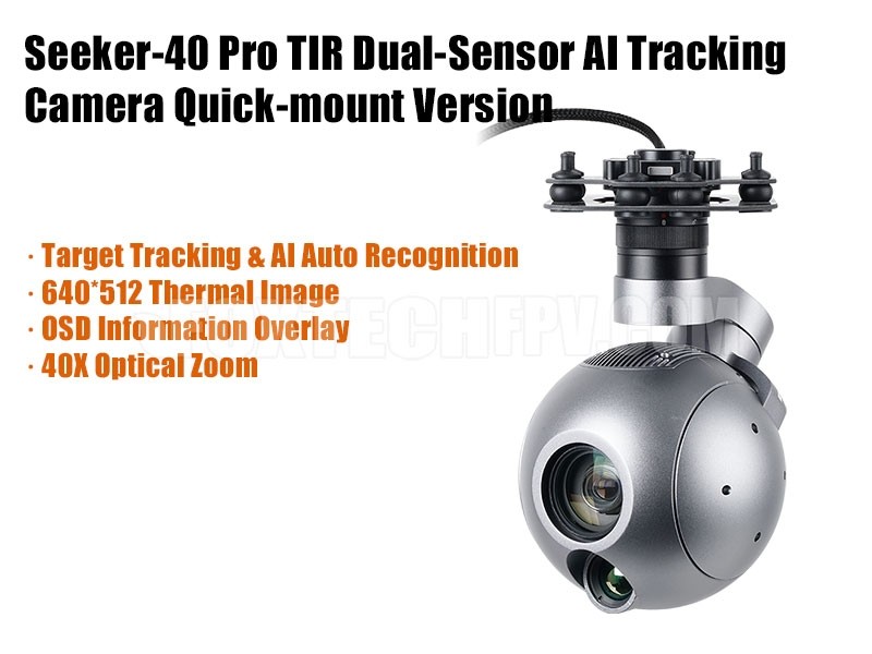 Seeker-40 Pro TIR: 40x Optical Zoom Gimbal Camera with Thermal Imaging ...