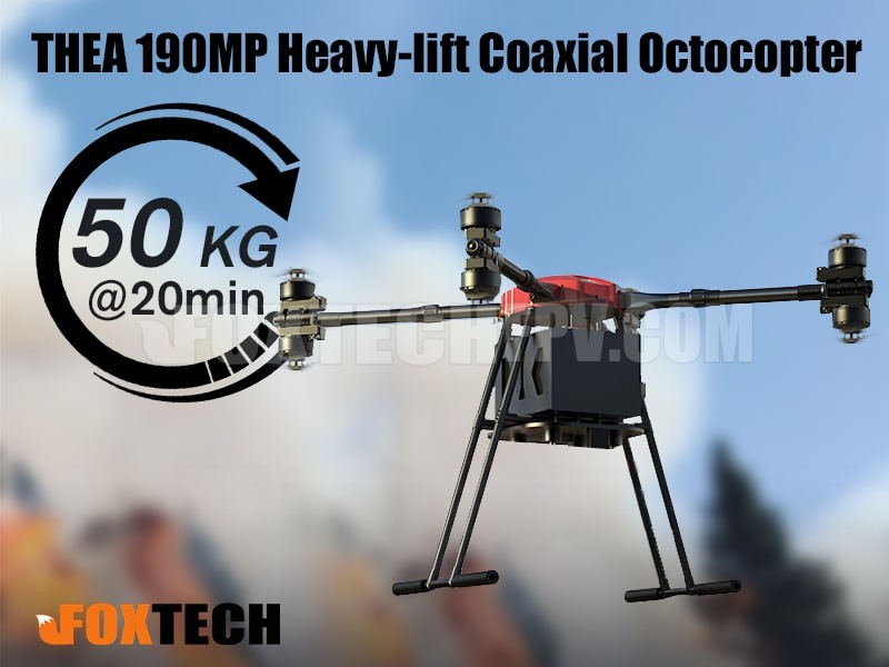 THEA 190MP Heavy Lift Drone Coaxial Octocopter for Firefighting ...