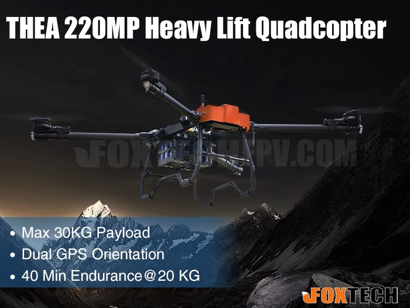 THEA 220MP Heavy Lift Drone Quadcopter for Firefighting Transportation