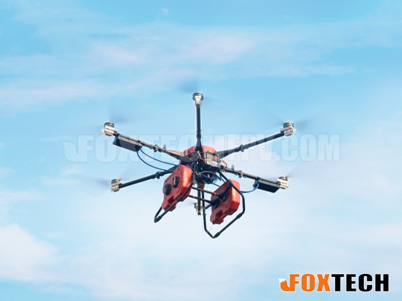 Foxtech Thor 210 Gasoline-electric Hybrid Heavy Load hexacopter for ...