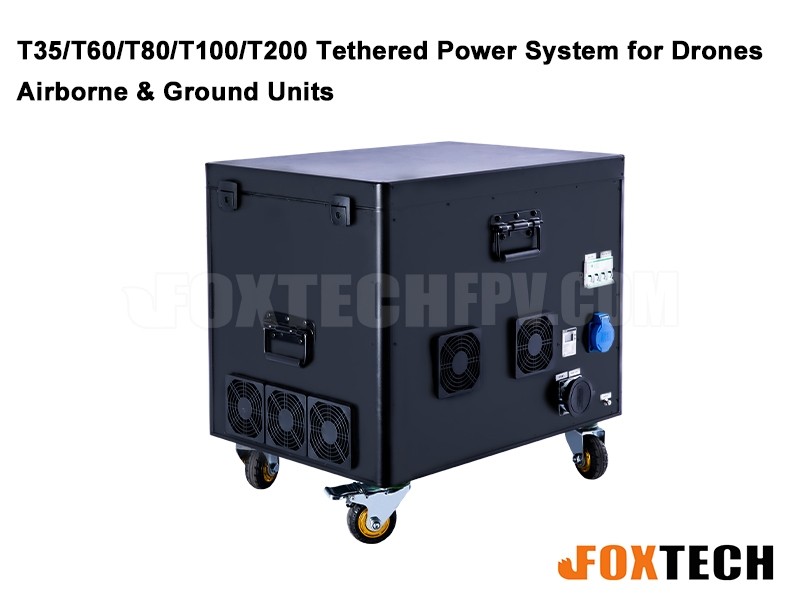 T35/T60/T80/T100/T200 Tethered Drone Power Supply System – Airborne & Ground Units