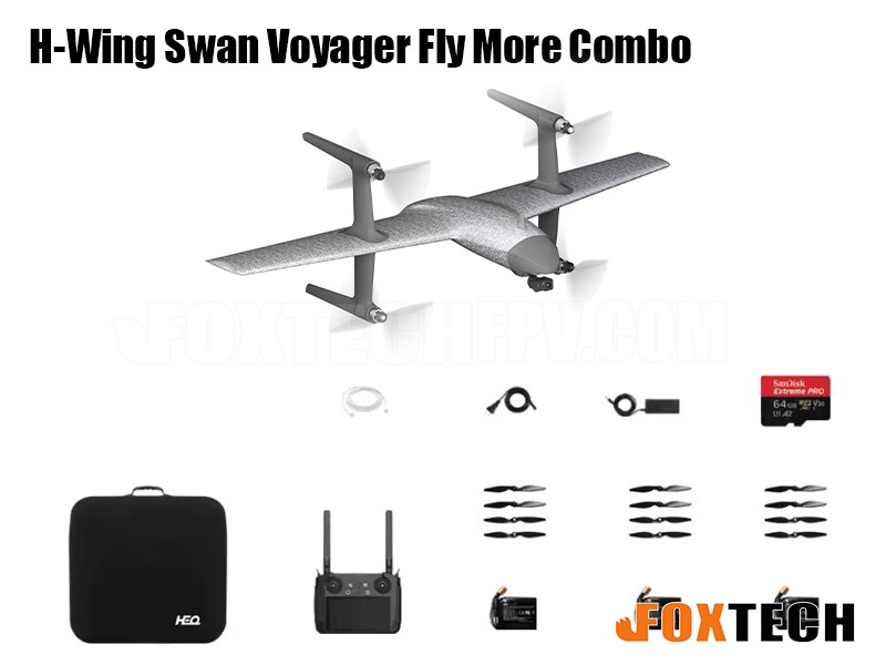H-Wing Heq Swan Voyager Easy-to-operate FPV VTOL Flying Wing