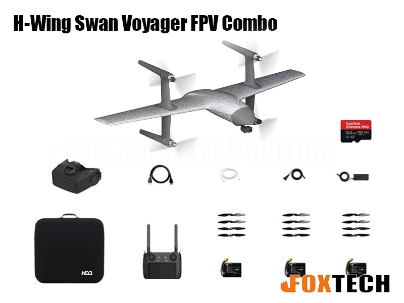 H-Wing Heq Swan Voyager Easy-to-operate FPV VTOL Flying Wing