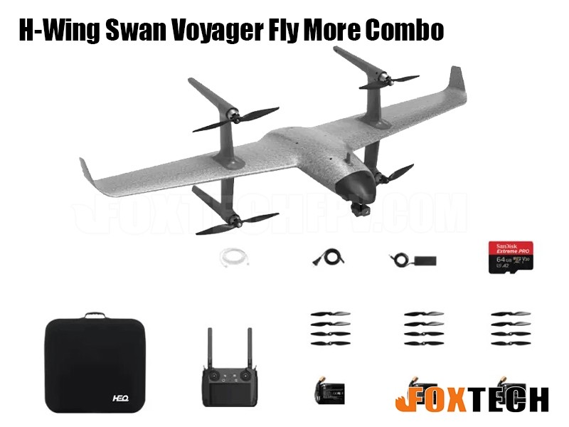 H-Wing Heq Swan Voyager Easy-to-operate FPV VTOL Flying Wing