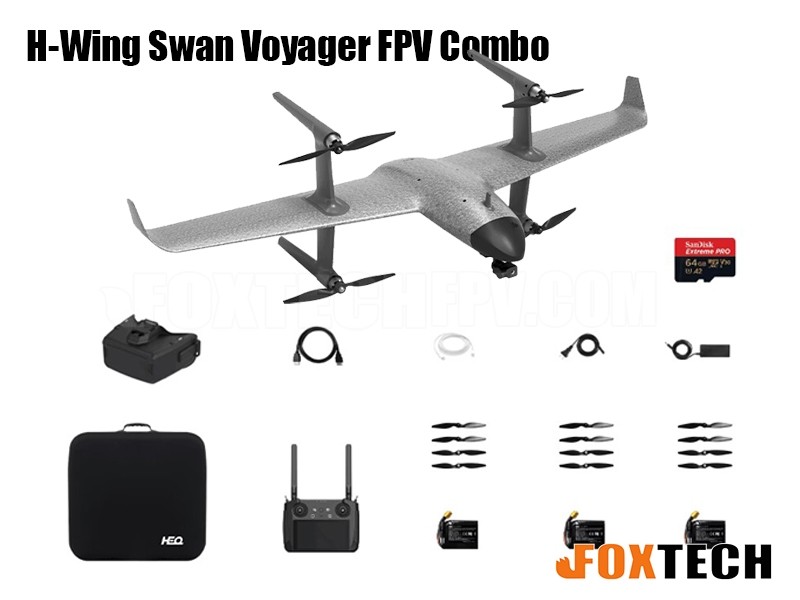 H-Wing Heq Swan Voyager Easy-to-operate FPV VTOL Flying Wing