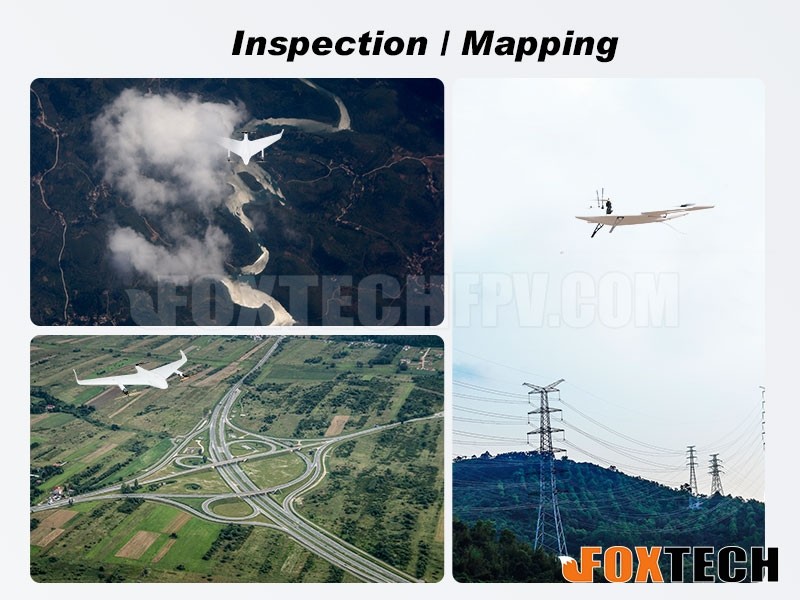 FOXTECH SABER 220 VTOL Delta Wing for Inspection and Mapping