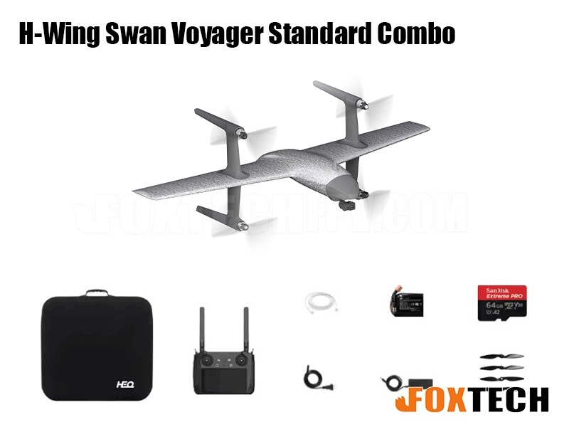 H-Wing Heq Swan Voyager Easy-to-operate FPV VTOL Flying Wing