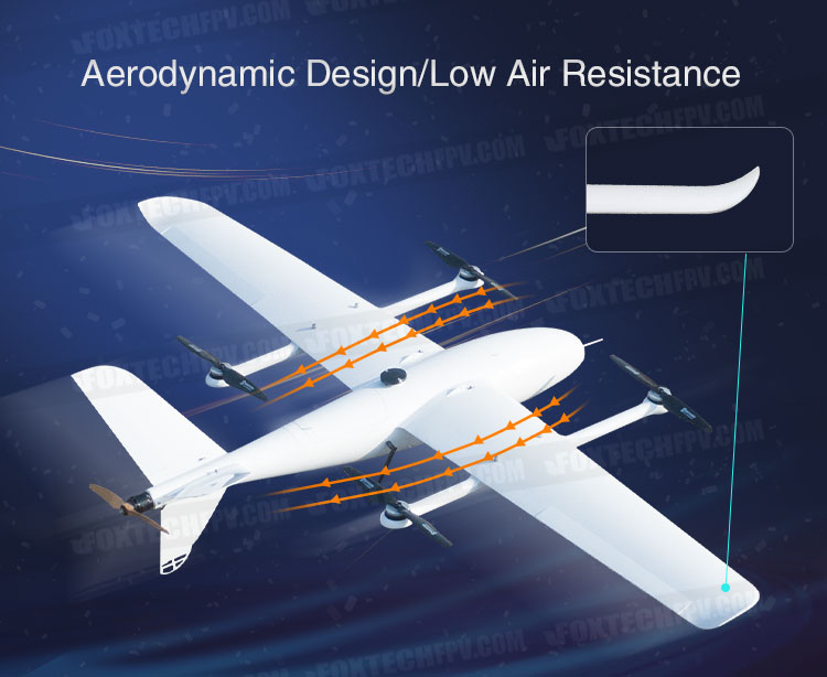Foxtech AYK-250 long-endurance VTOL inspection and mapping drone