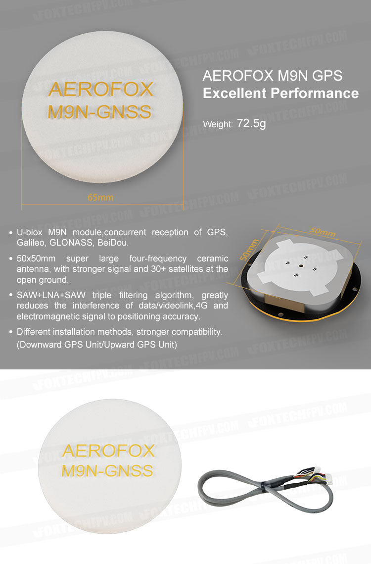 AEROFOX GNSS(M9N) faster response high precision GPS Module